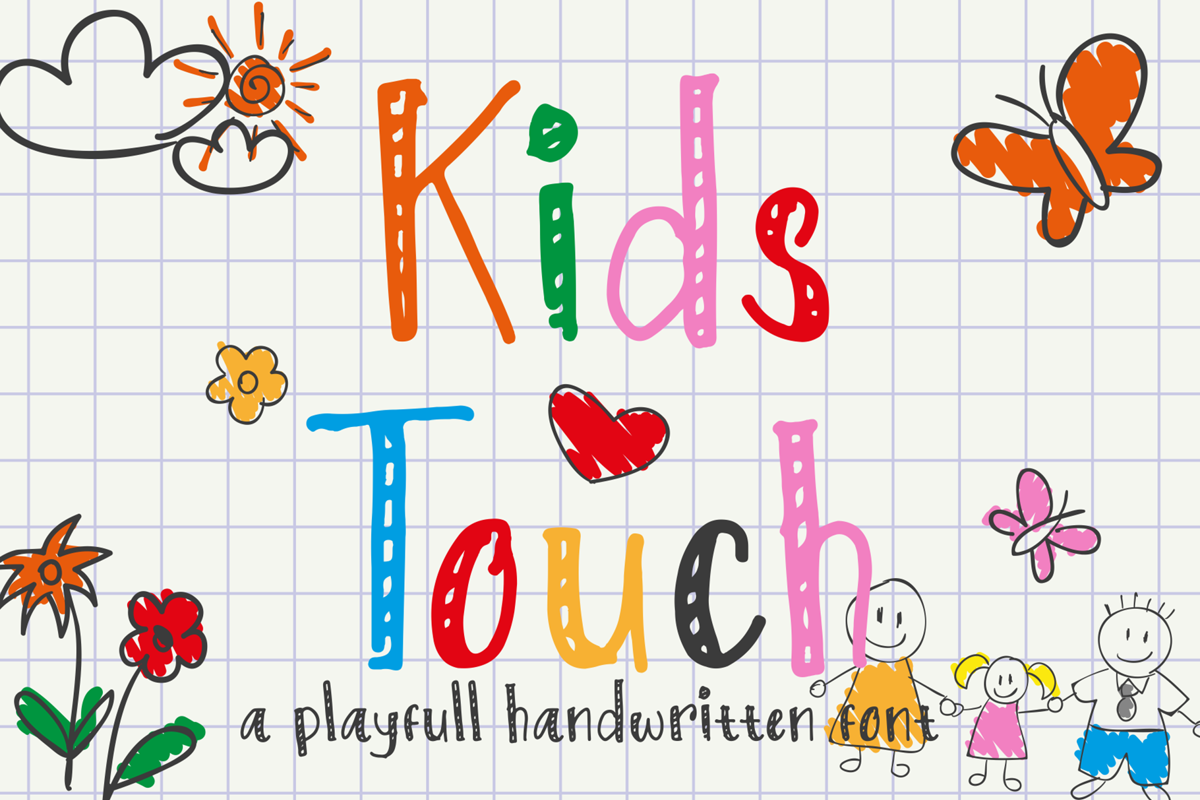 Kids Touch Font | Cikareotype Studio | FontSpace