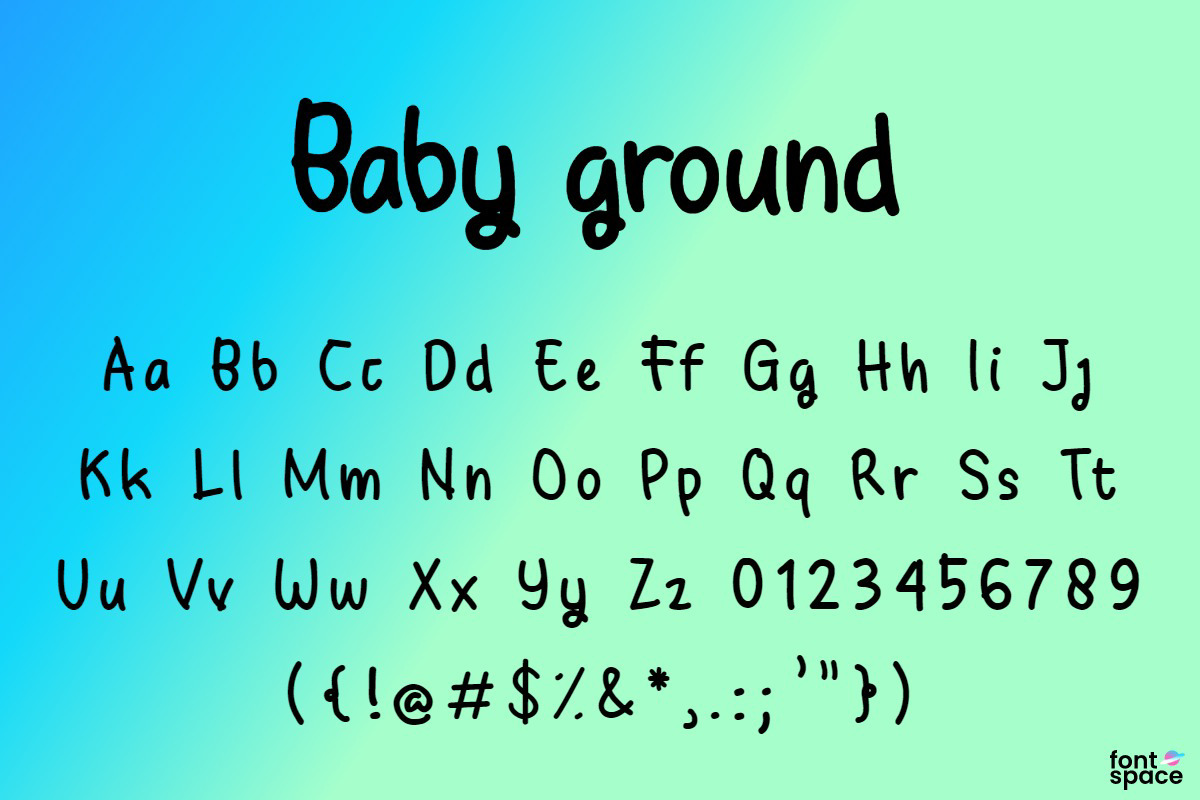 Baby Ground Font - Free Download