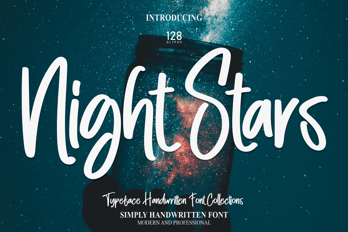 Night Stars Font | scratchones_creative | FontSpace