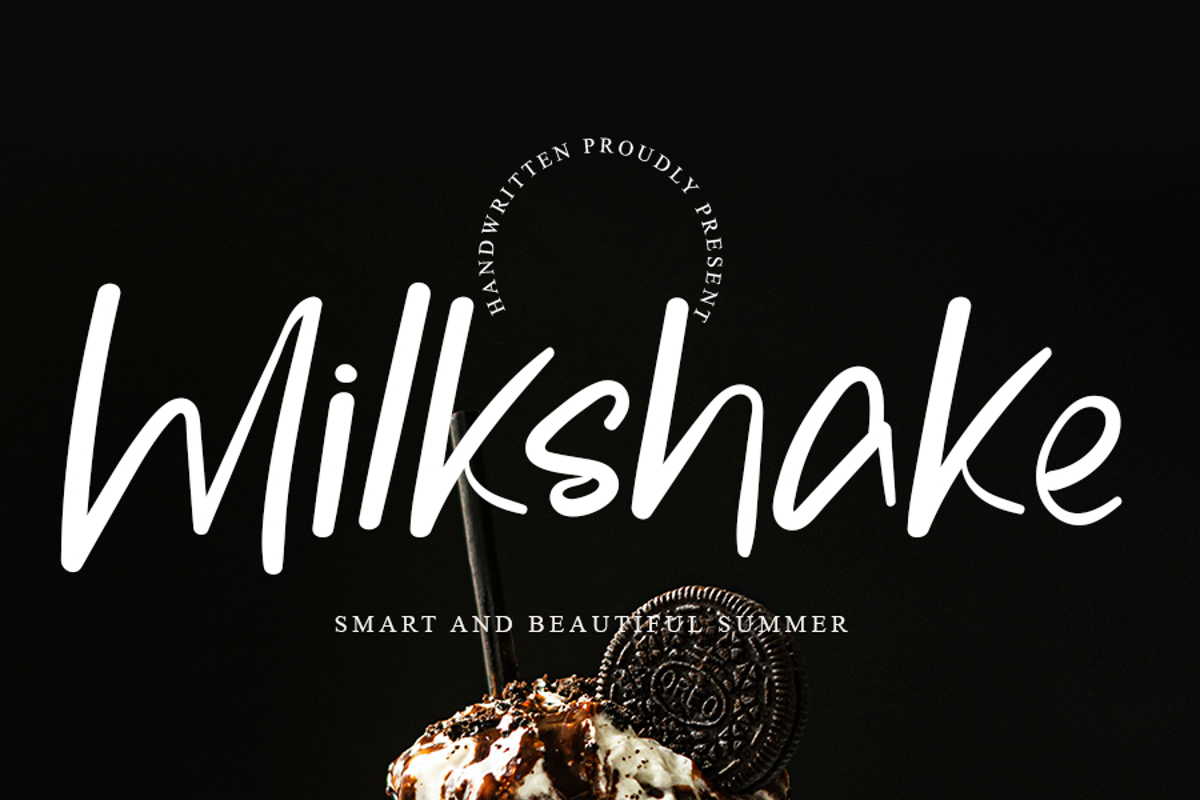 Milkshake Font Freshtypeink Fontspace