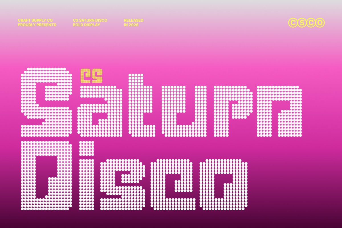CS Saturn Disco Font - Free Download