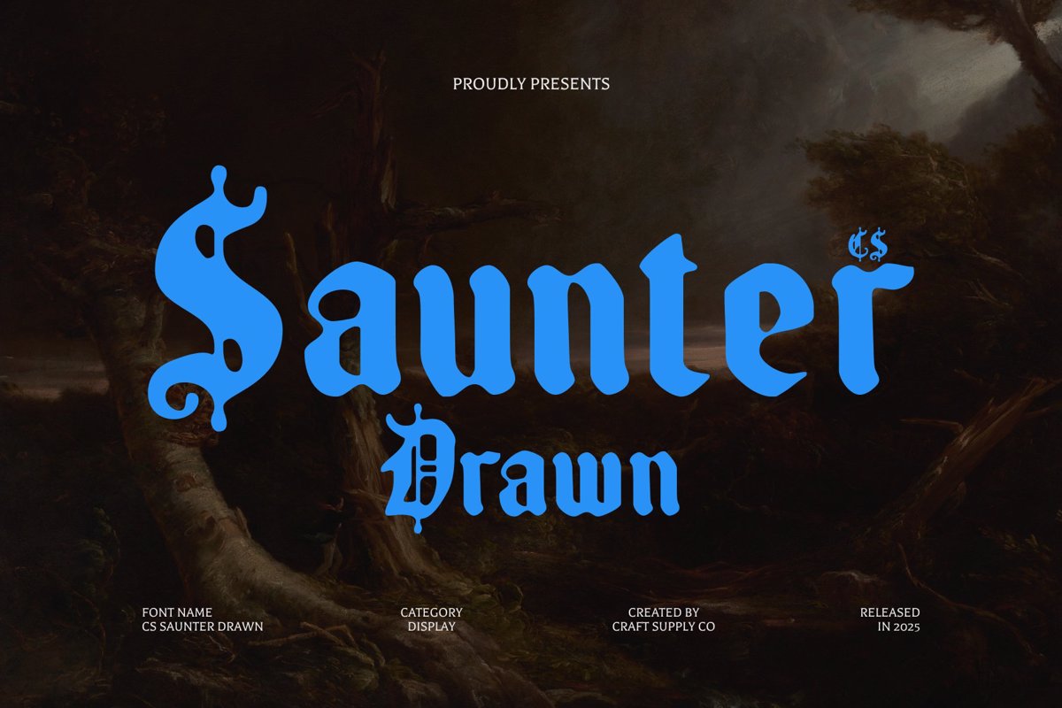 CS Saunter Drawn Font - Free Download