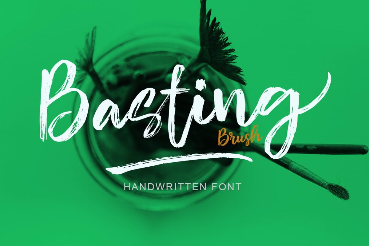Basting Brush Font | Solidtype | FontSpace