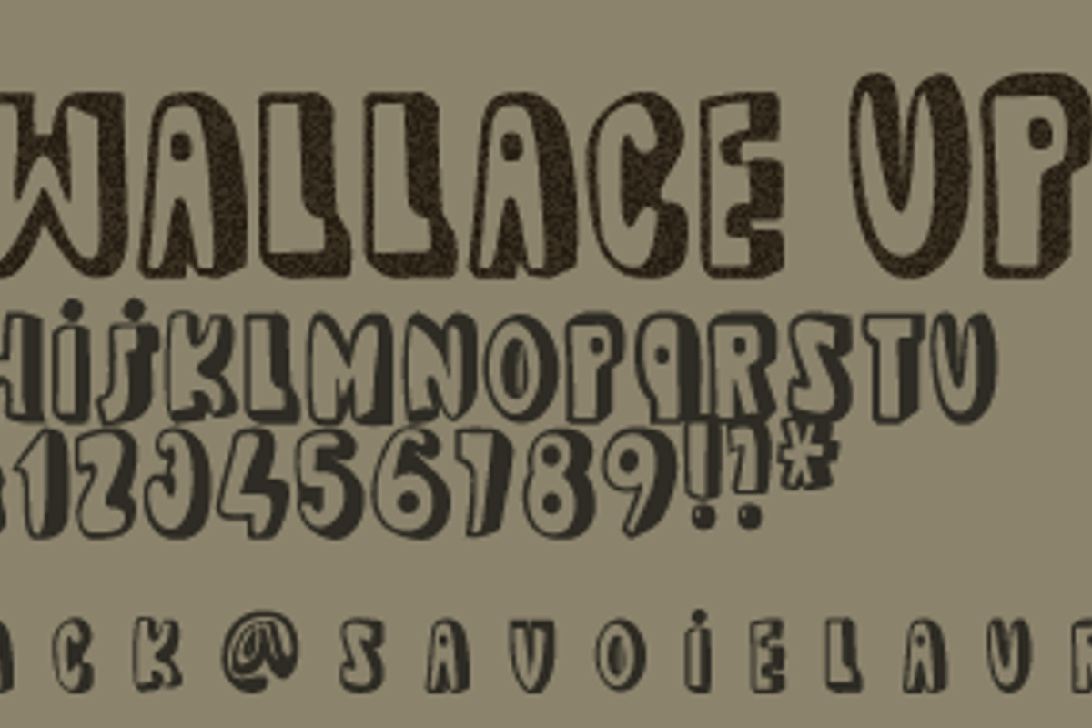 Dead wallace UP Font | paintblack éditions | FontSpace