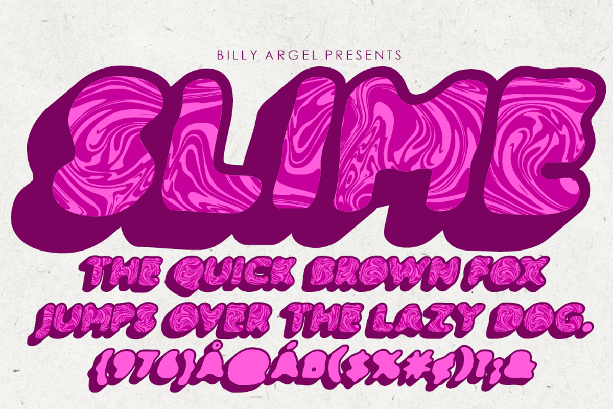 SLIME Font | Billy Argel Fonts | FontSpace