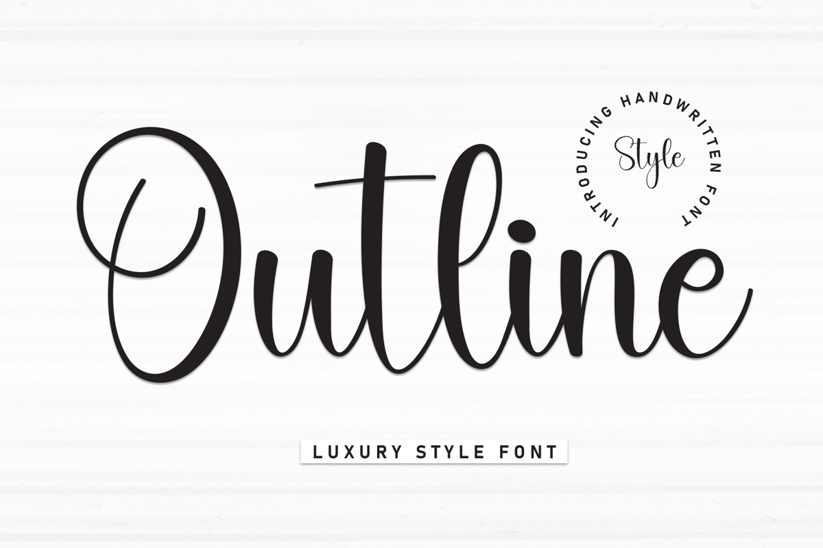 Outline Font - Free Download