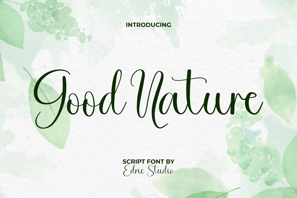 Good Nature Font - Free Download