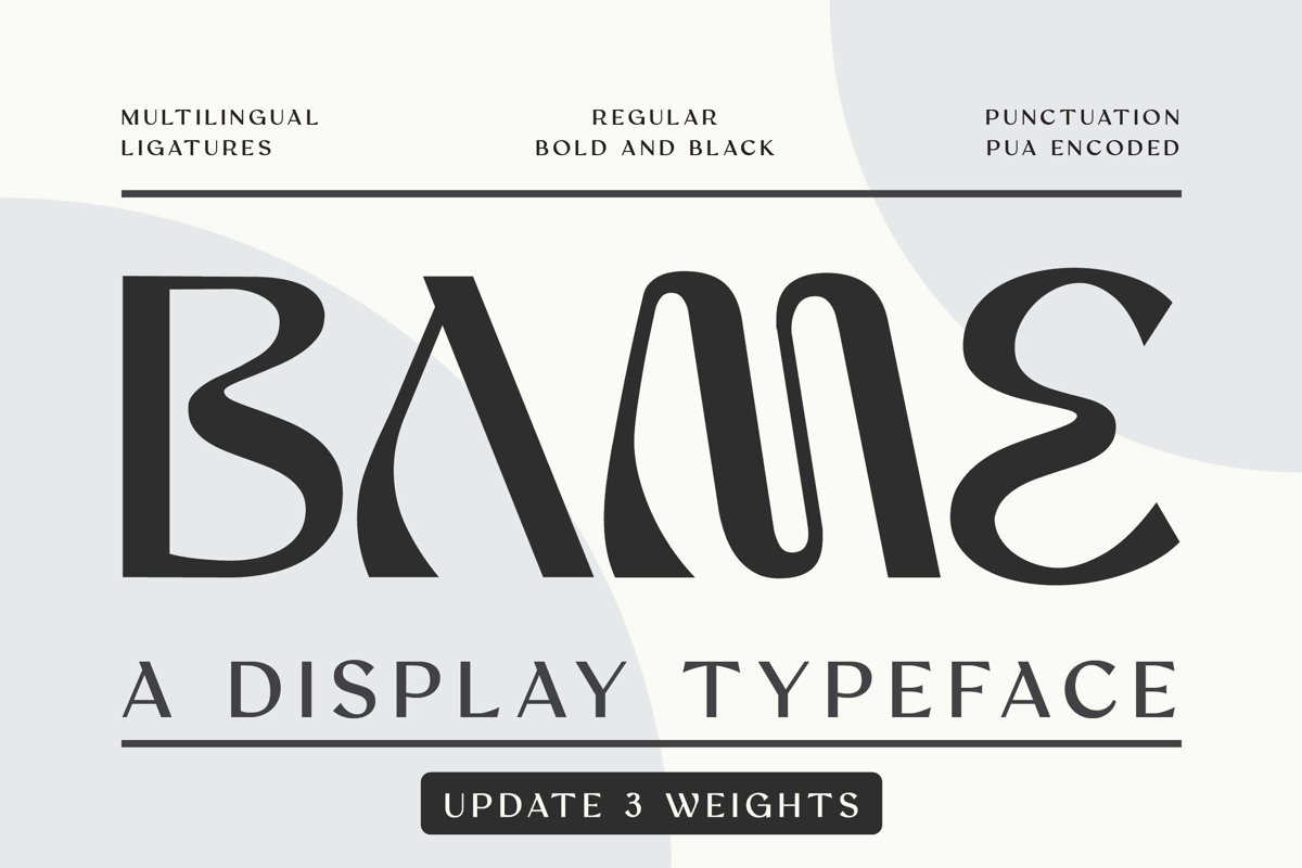 Bame Font | Typebae | FontSpace