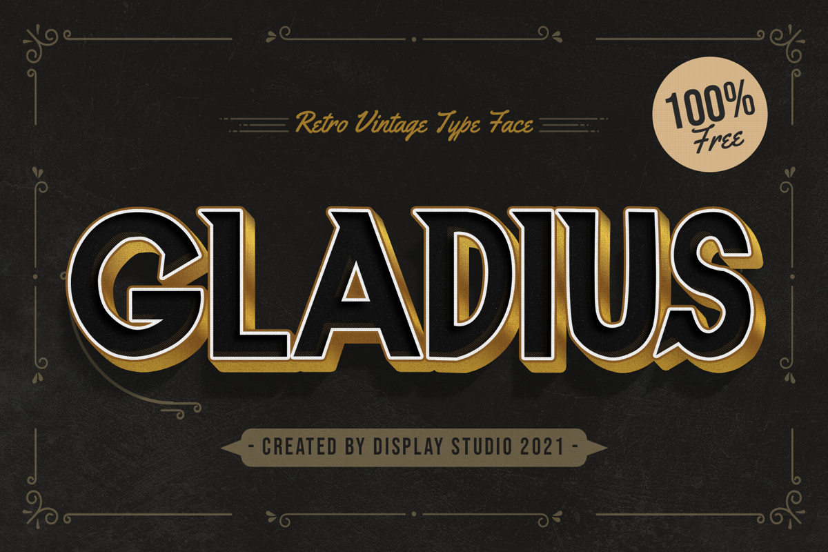 Gladius Font | DisplayStudio_ | FontSpace