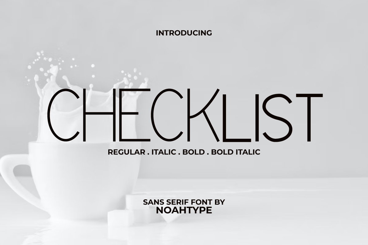 Checklist Font | noahtype | FontSpace