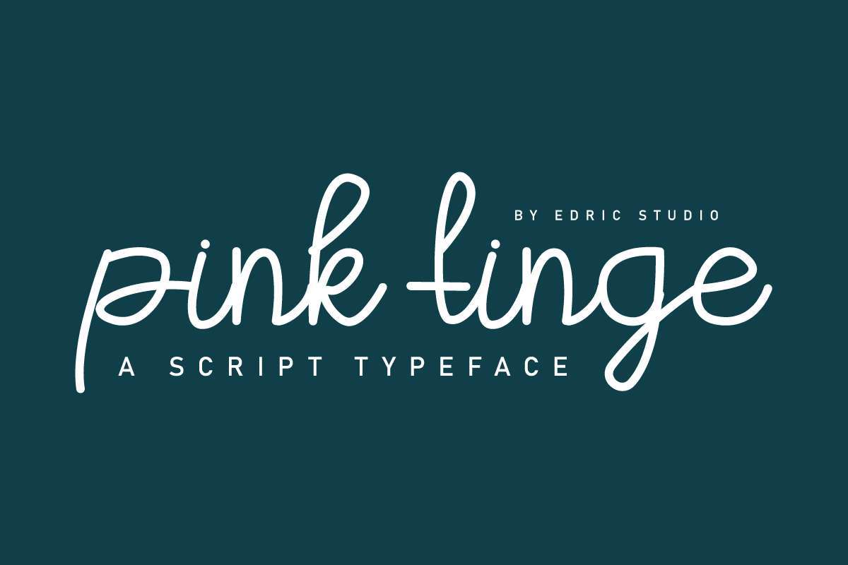 Pink Tinge Font | Edric Studio | FontSpace