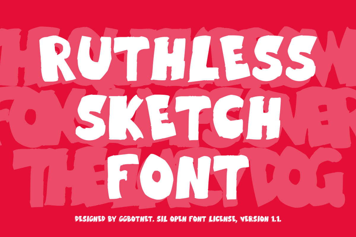 Ruthless Sketch Font - Free Download
