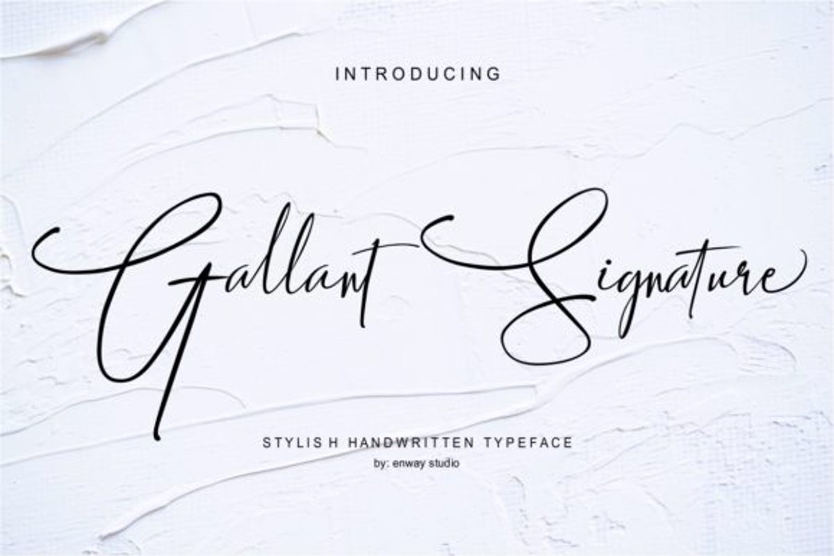 Gallant Signature Font | enway studio | FontSpace