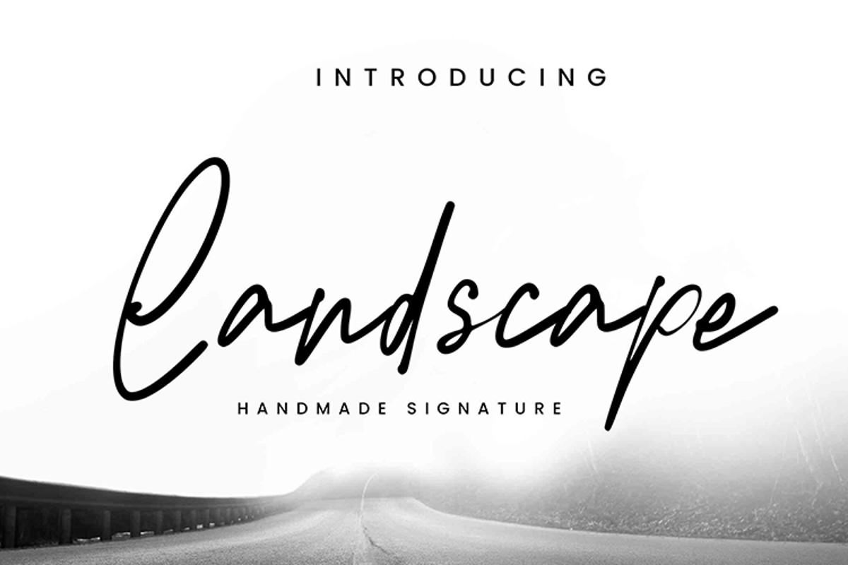 Landscape Font | LintypeStudio | FontSpace