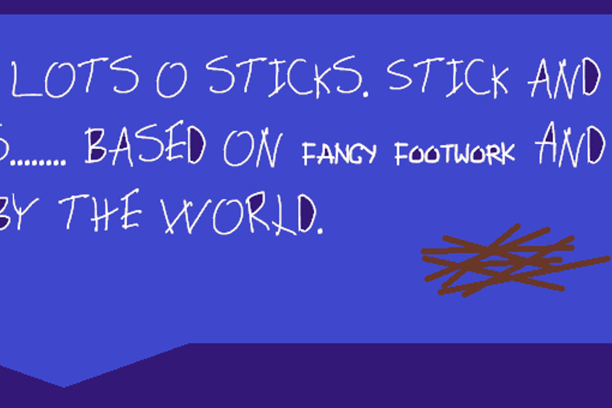 Sticks Font - Free Download