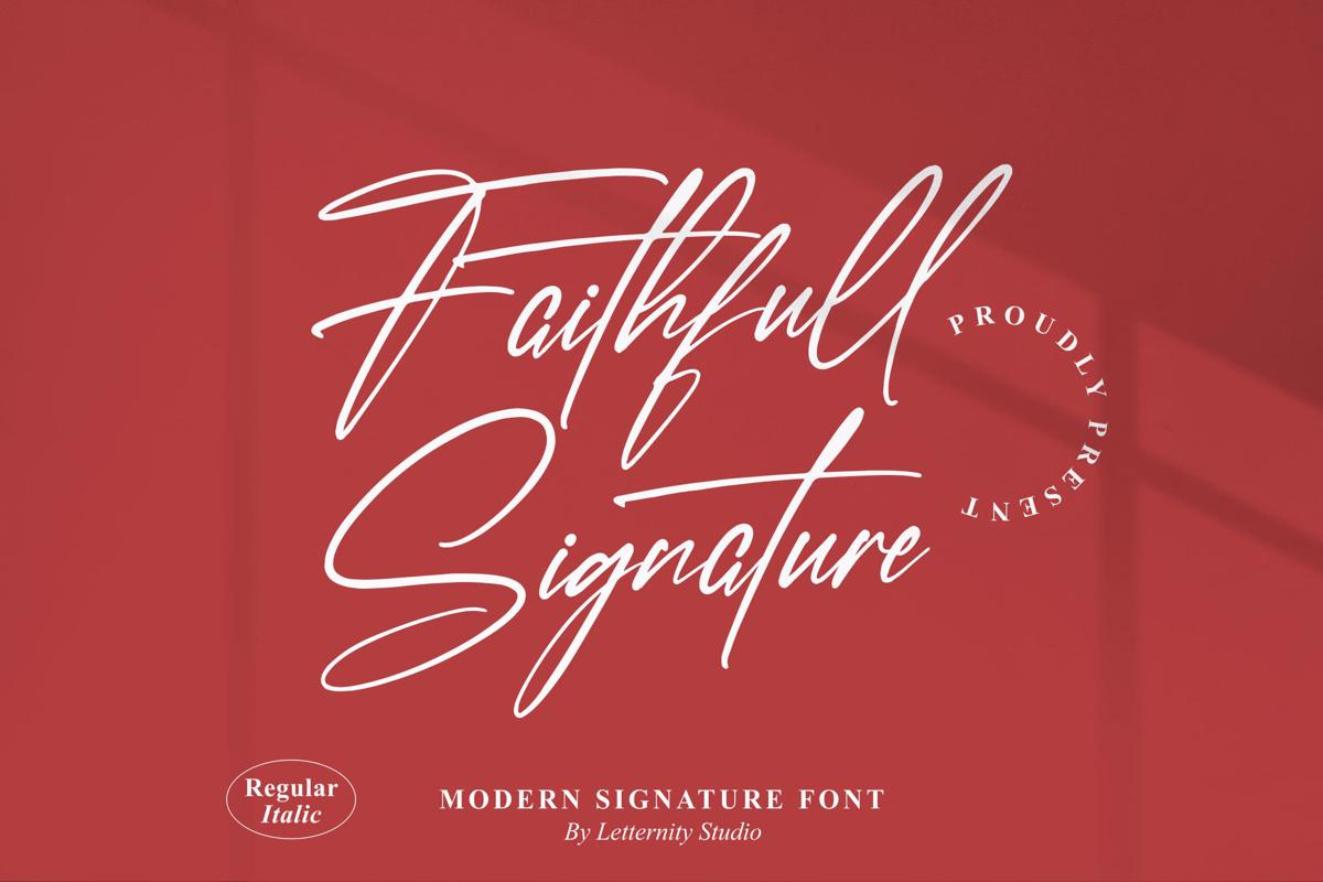 Faithfull Signature Font | Letterena Studios | FontSpace