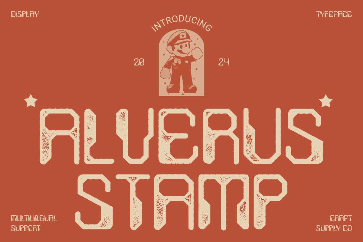Alverus Stamp Font - Free Download