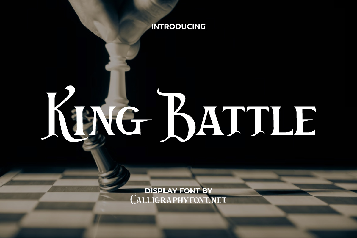 King Battle Font - Free Download
