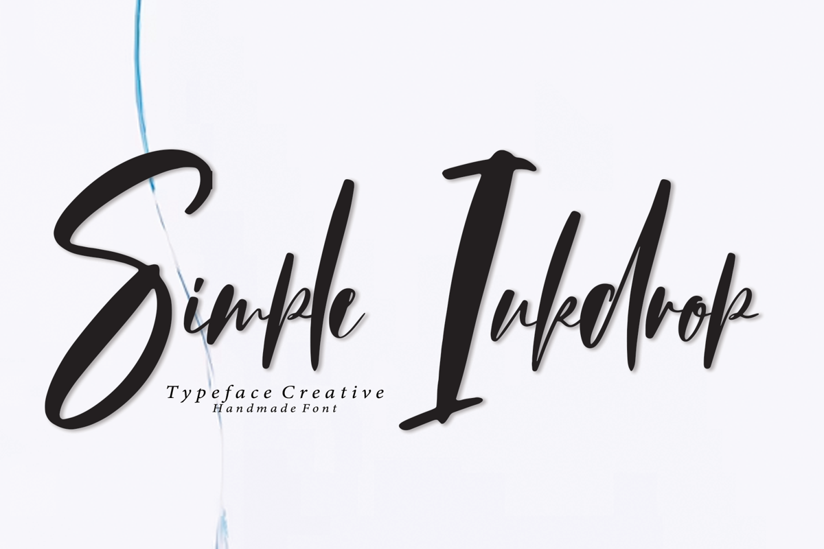Simple Inkdrop Font | scratchones_creative | FontSpace