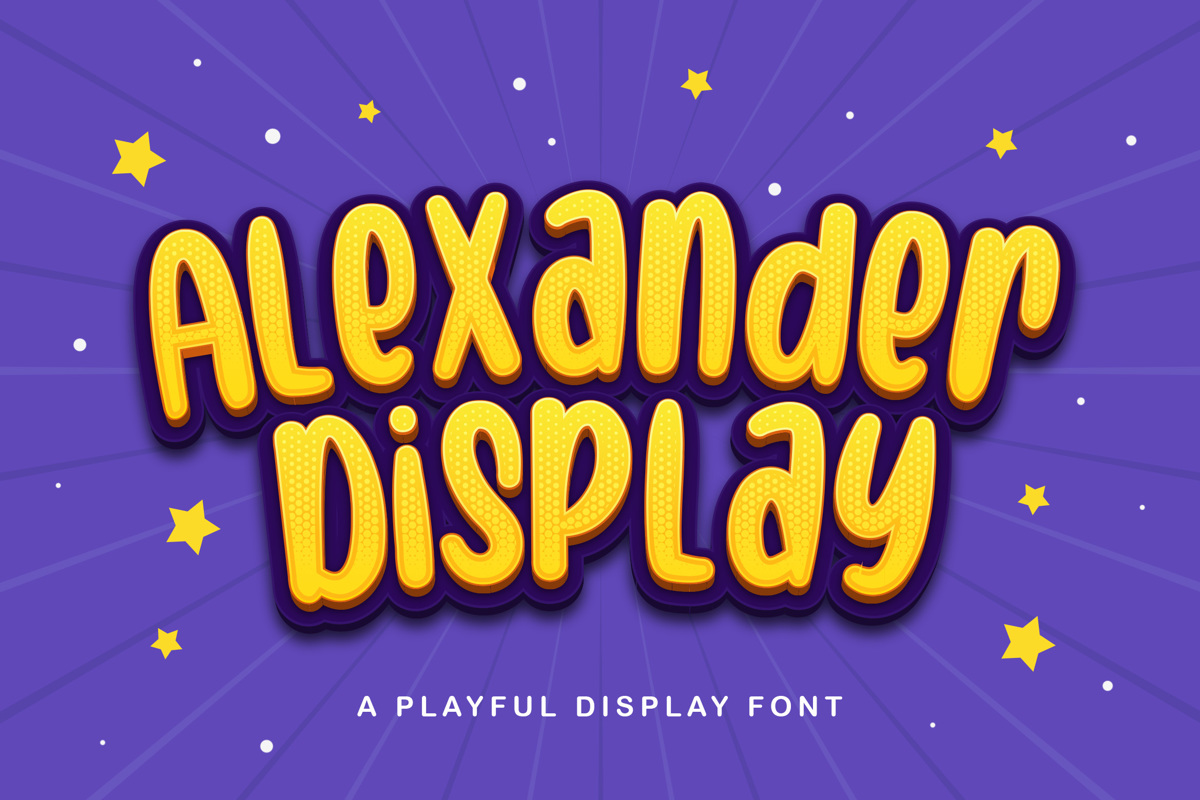 Alexander Display Font | StringLabs | FontSpace