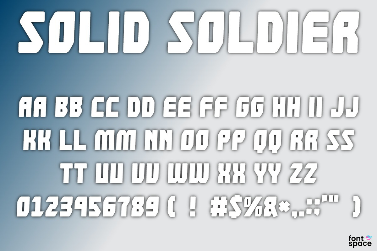 Solid Soldier Font - Free Download