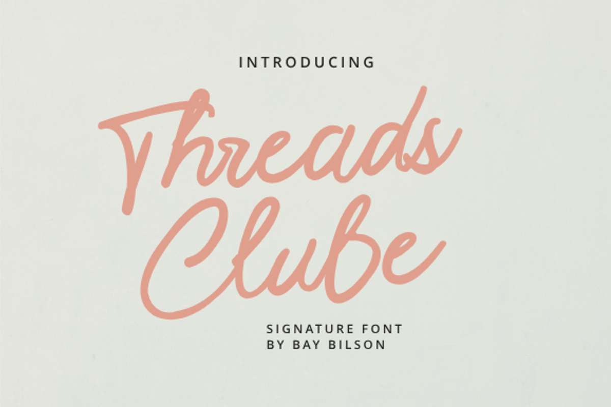 Threads Clube Font - Free Download