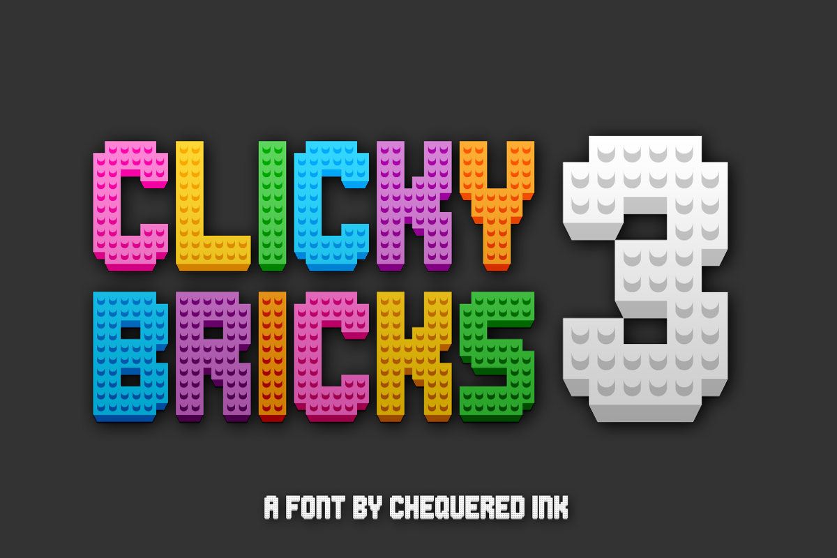 Clicky Bricks 3 Font - Free Download