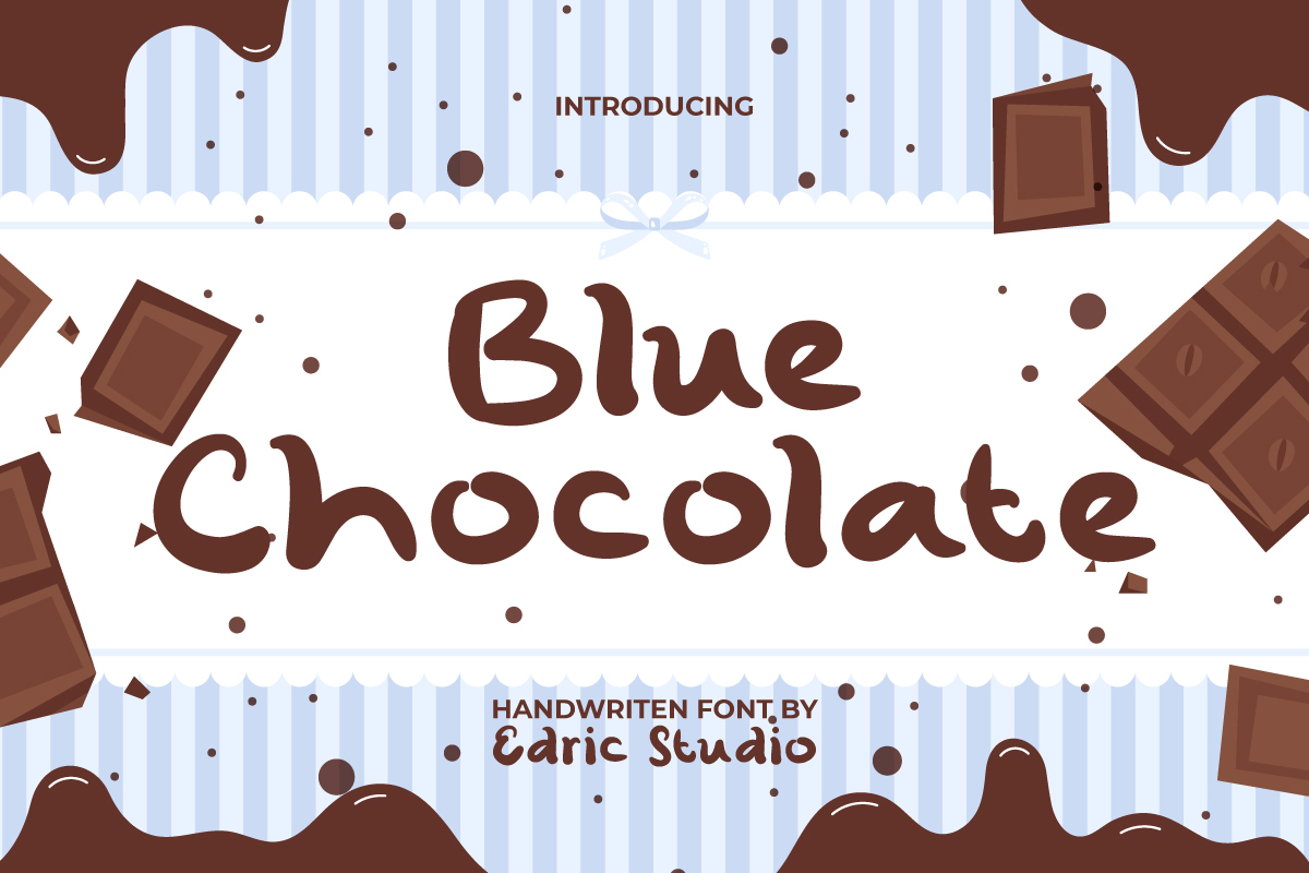 Blue Chocolate Font - Free Download