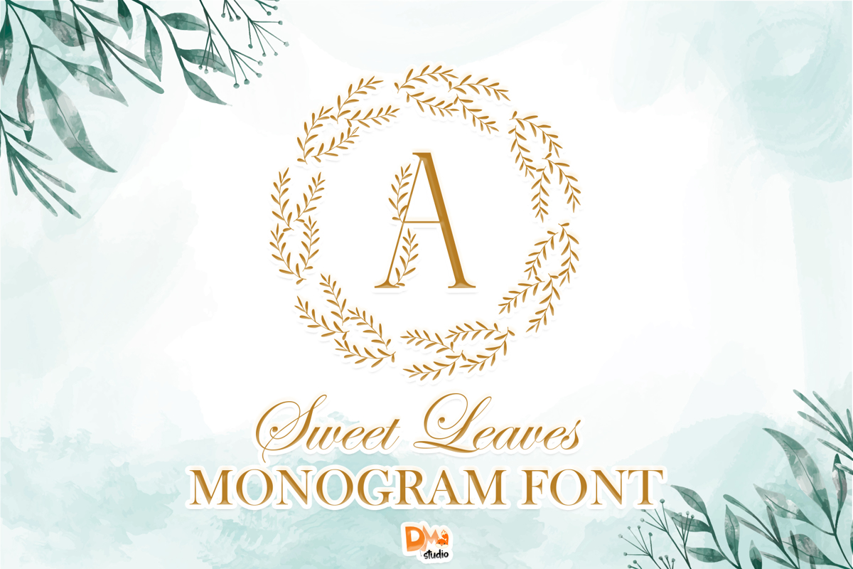 Sweet Leaves Monogram Font - Free Download