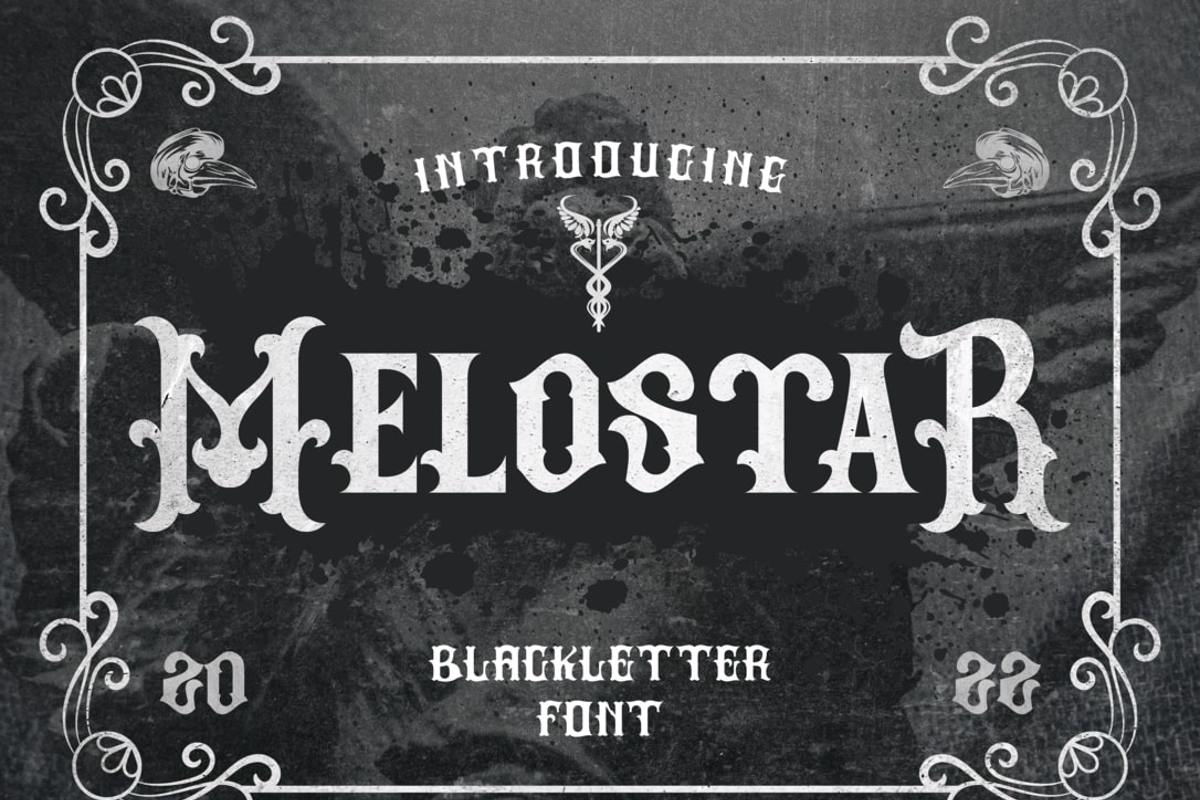 Melostar Font Nomlimofont Fontspace