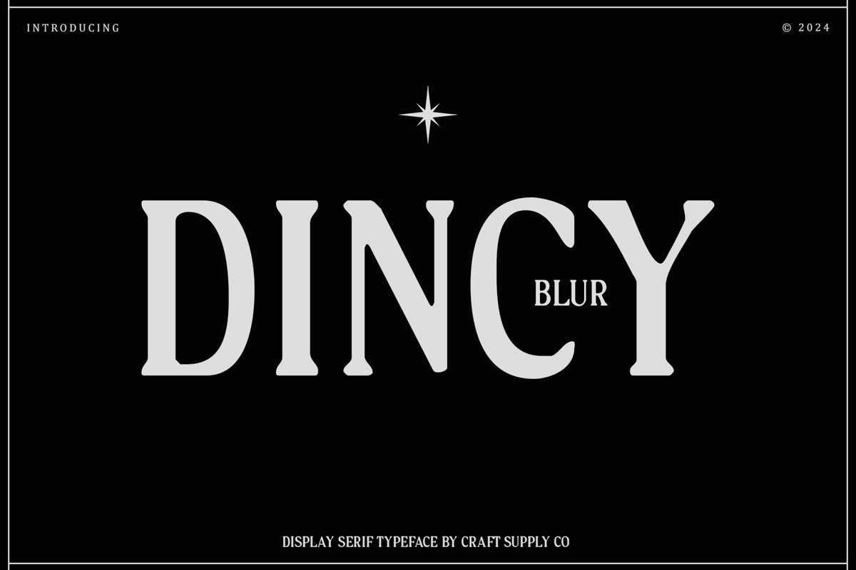 Dincy Blur Font Free Download