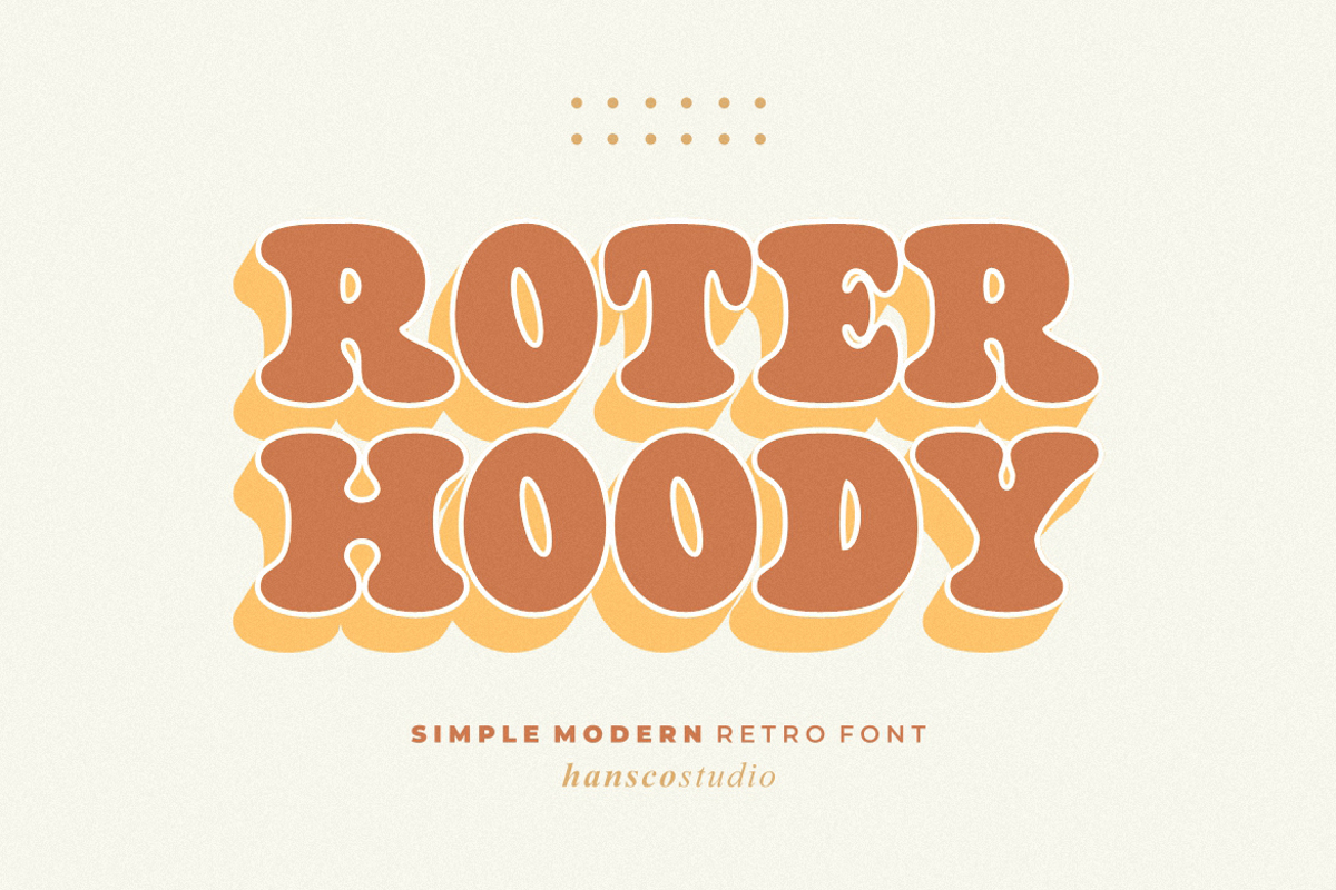 Roter Hoody Regular Font - Free Download
