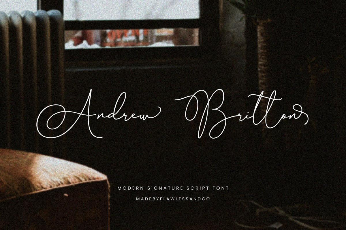 Andrew Britton Font | FlawlessAndCo | FontSpace