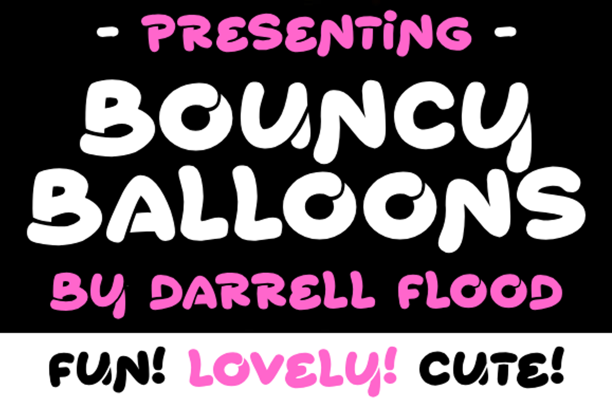 Bouncy Balloons Font - Free Download