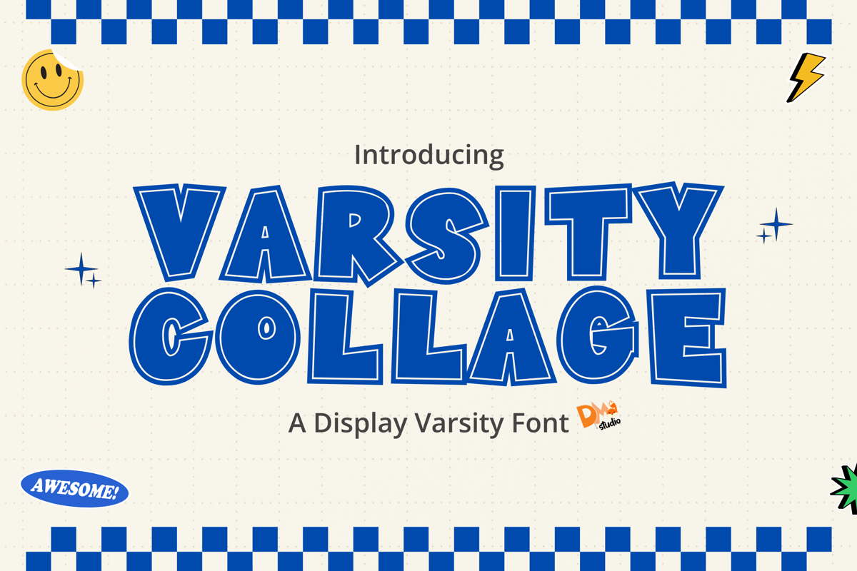Varsity Collage Font - Free Download