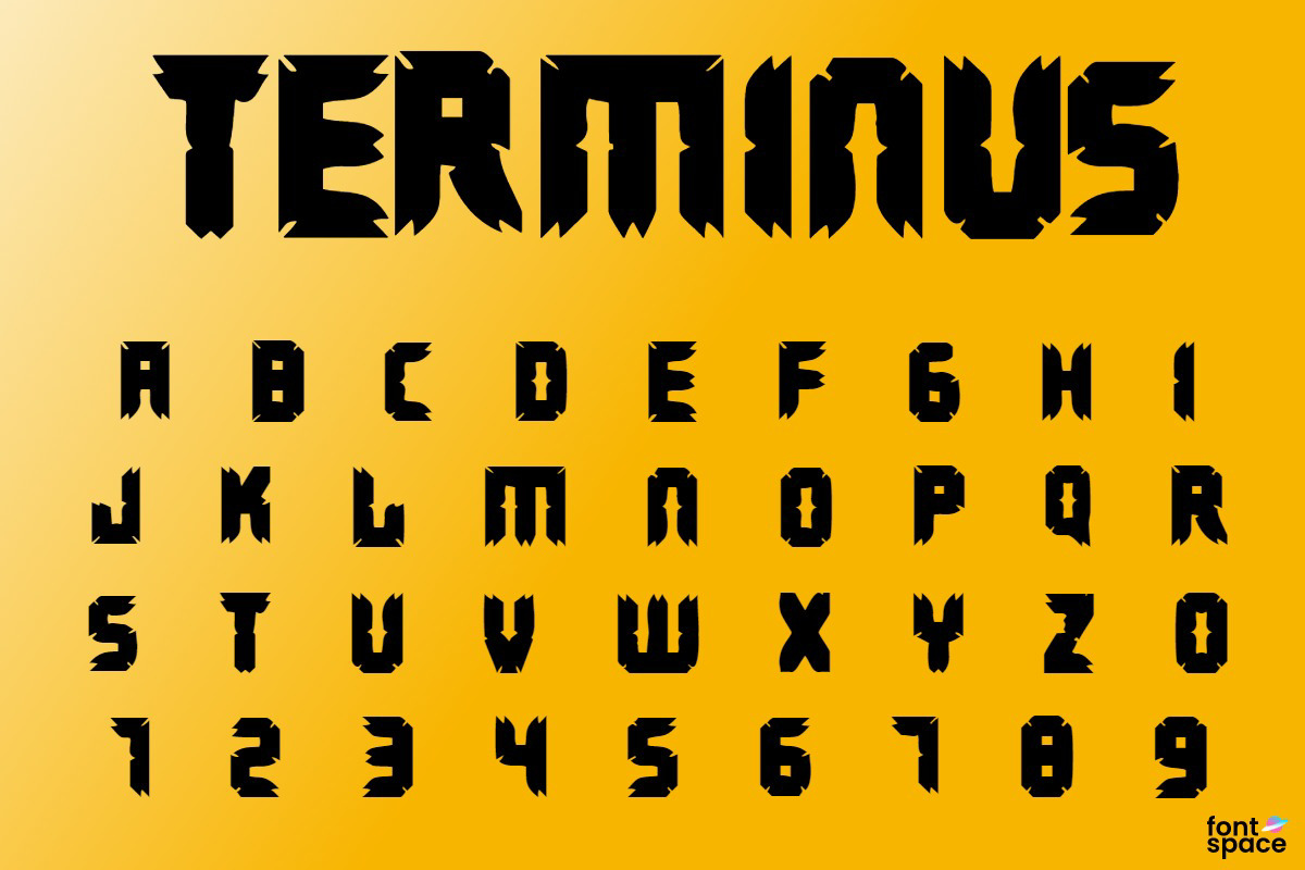 Terminus Font | Spork Thug Typography | FontSpace