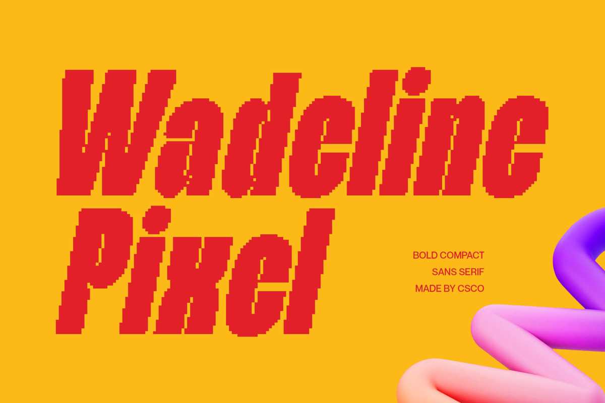 Wadeline Pixel Font | craftsupplyco | FontSpace