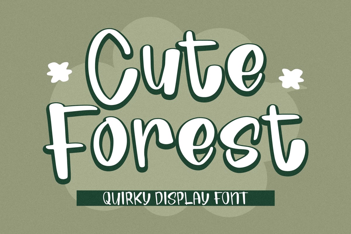 Cute Forest Font | Letterena Studios | FontSpace
