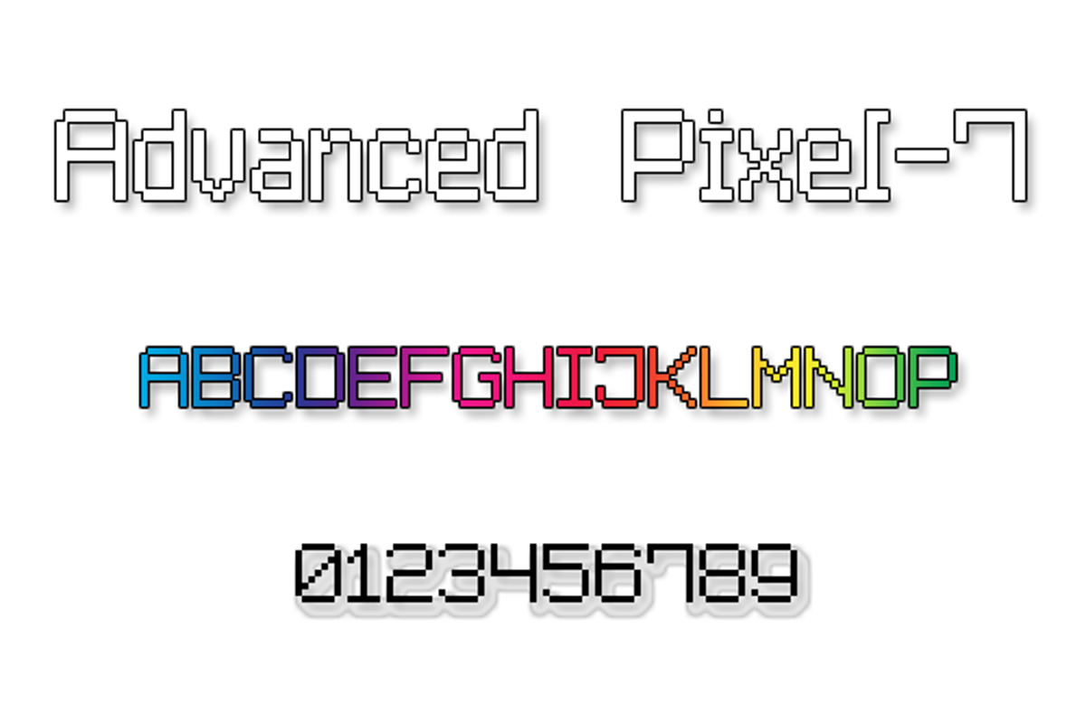 Advanced Pixel-7 Font | Style-7 | FontSpace
