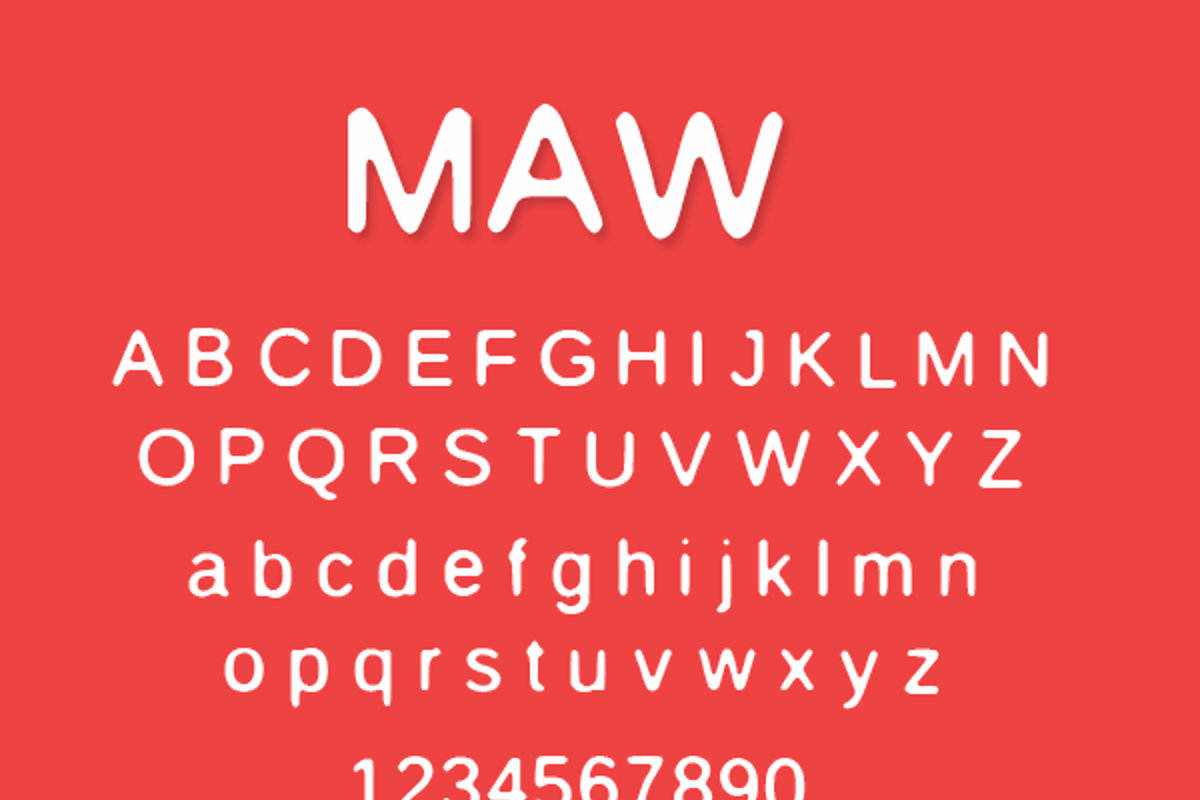 MAW Font | social | FontSpace