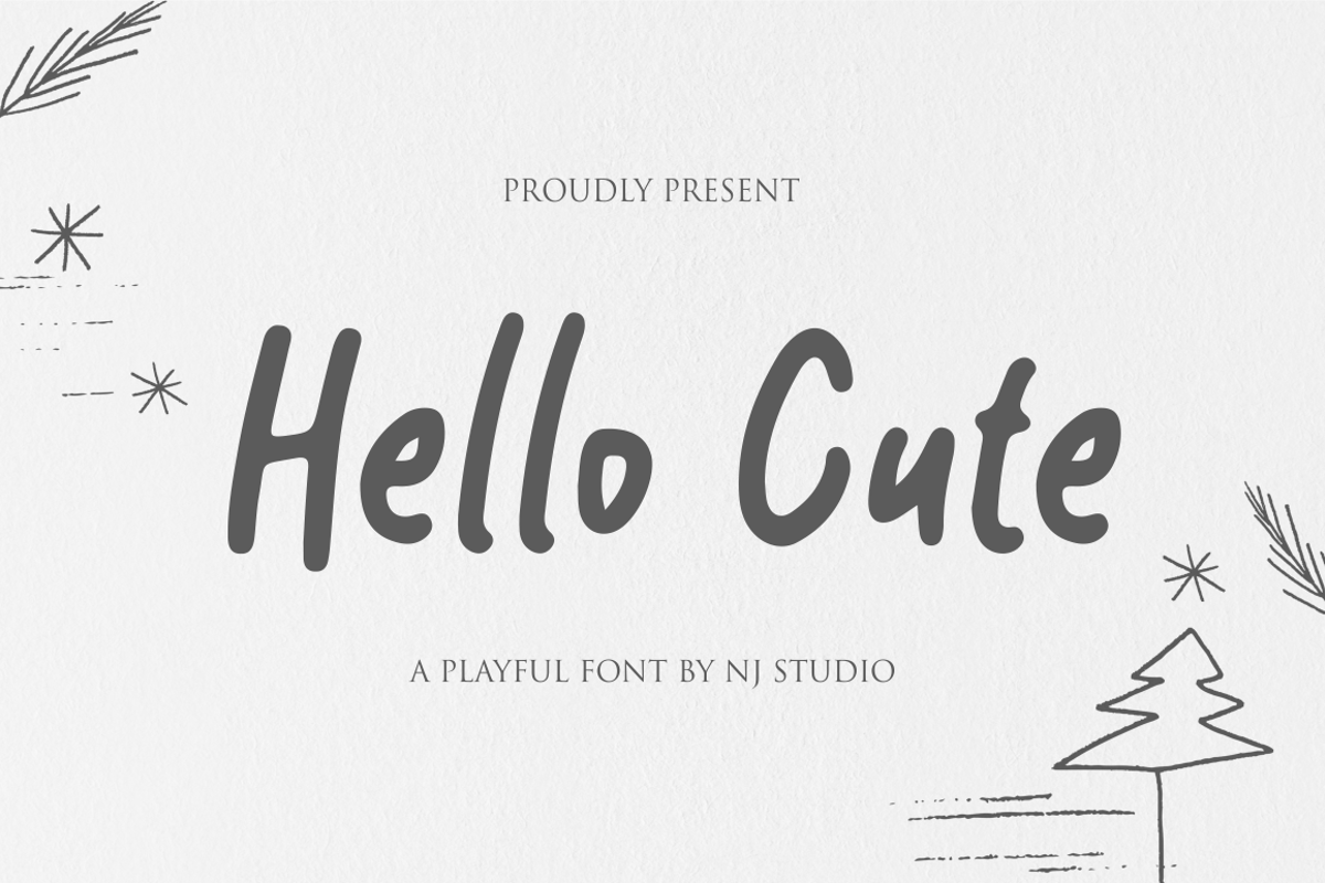 Hello Cute Font | NJ Studio | FontSpace