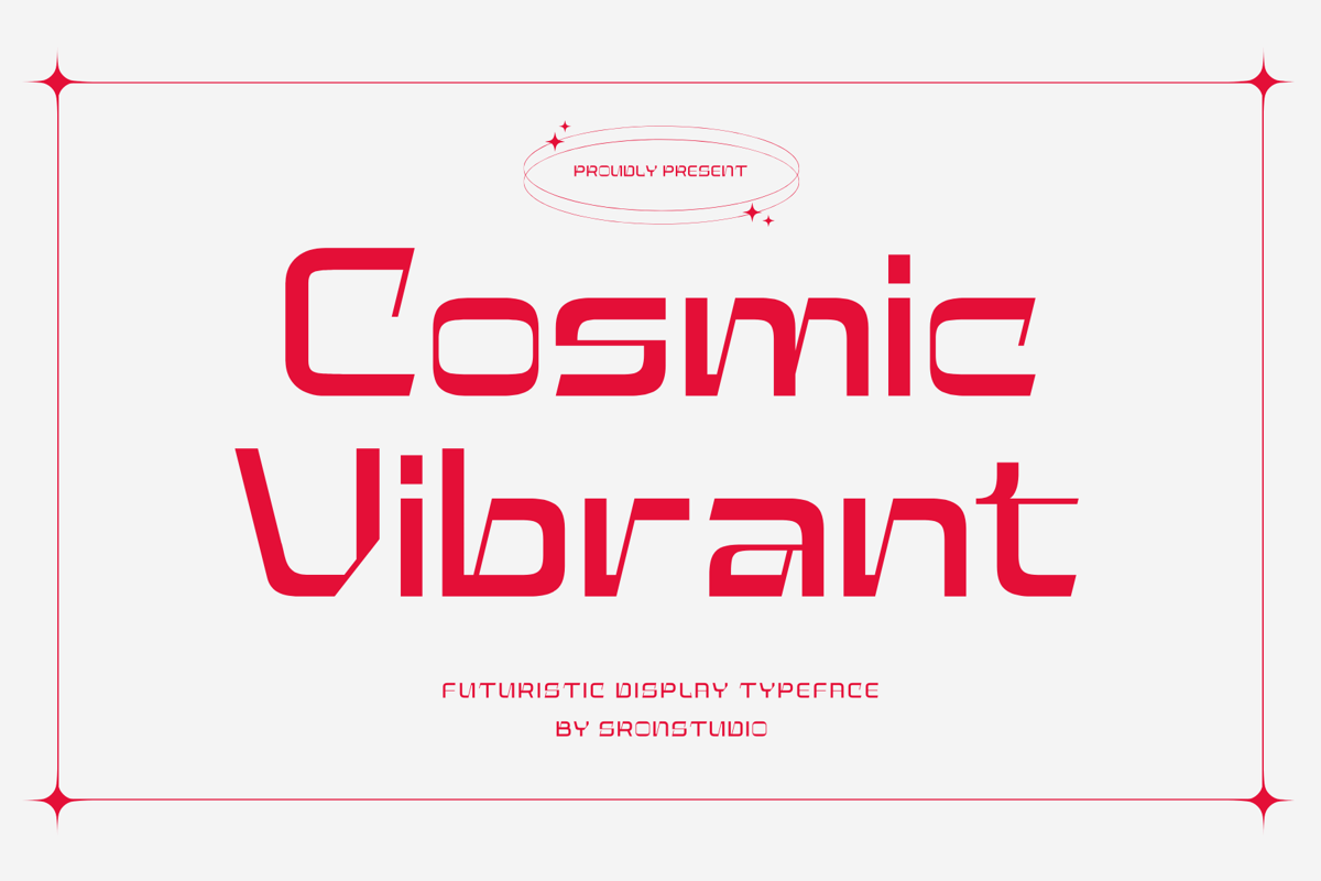 Cosmic Vibrant Font | Sronstudio | FontSpace