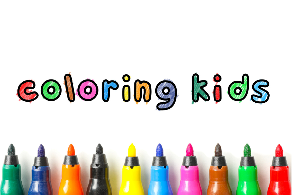 Coloring Kids Font - Free Download