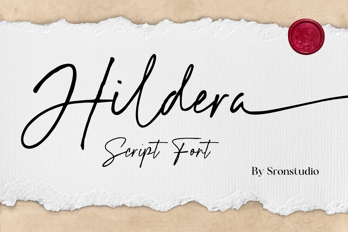 Hildera Font | Sronstudio | FontSpace