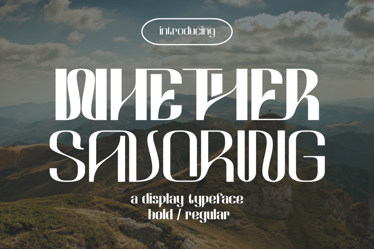WHETHER SAVORING Font | 177Studio | FontSpace