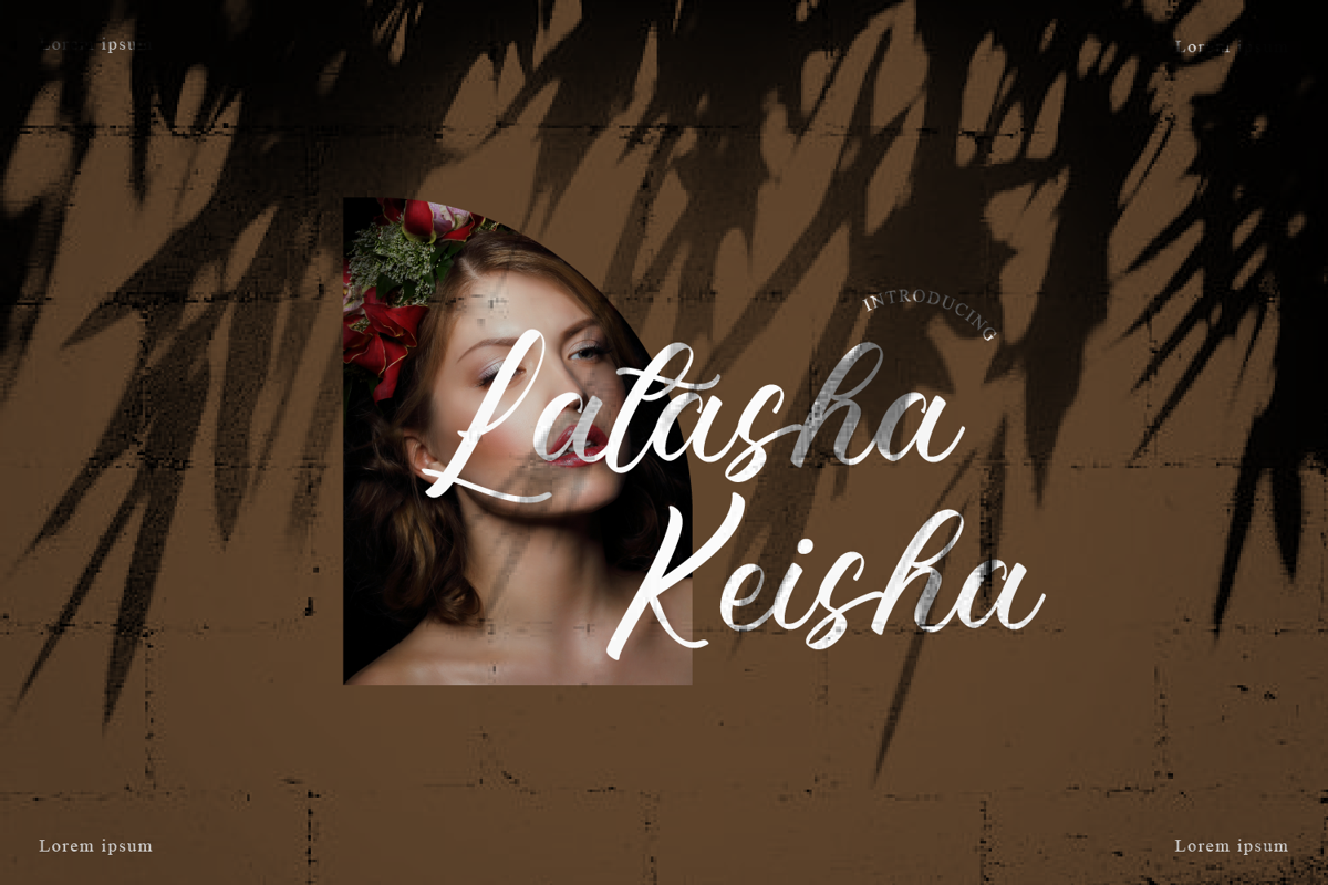 Latasha Keisha Font | Zero Type | FontSpace