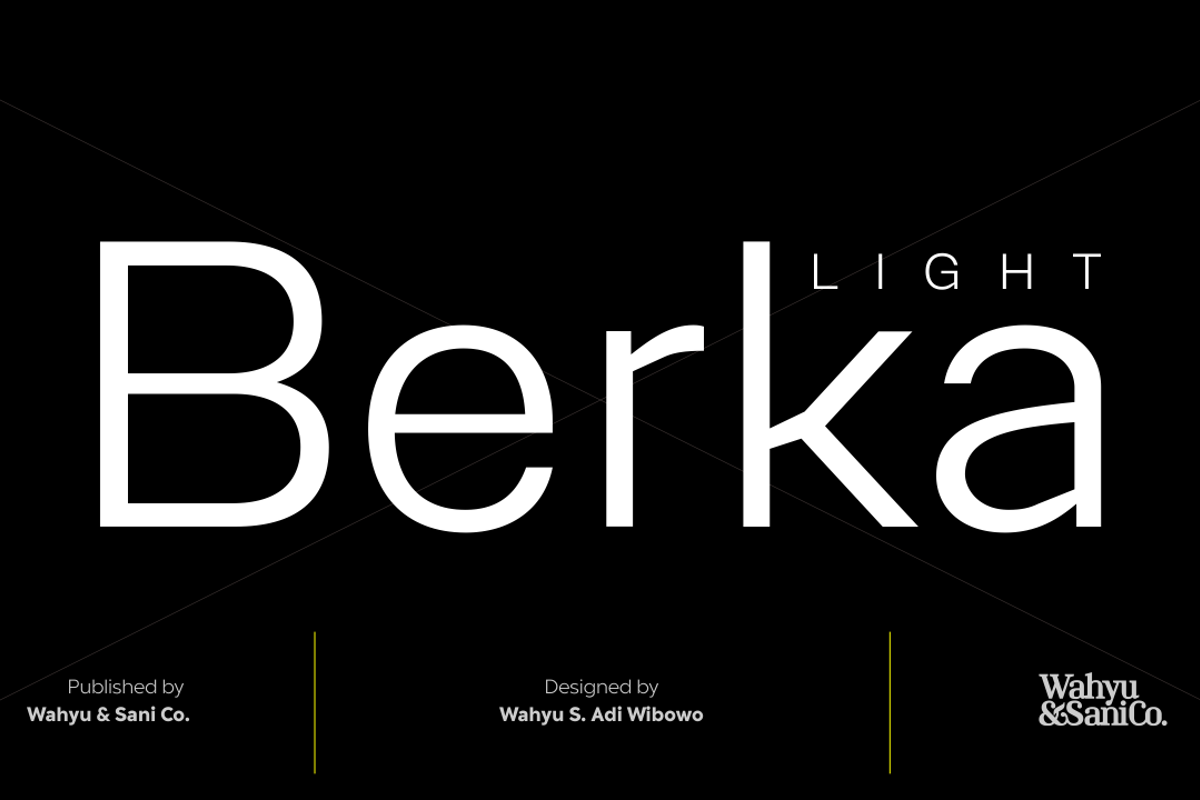 Berka Font | Wahyu and Sani Co. | FontSpace