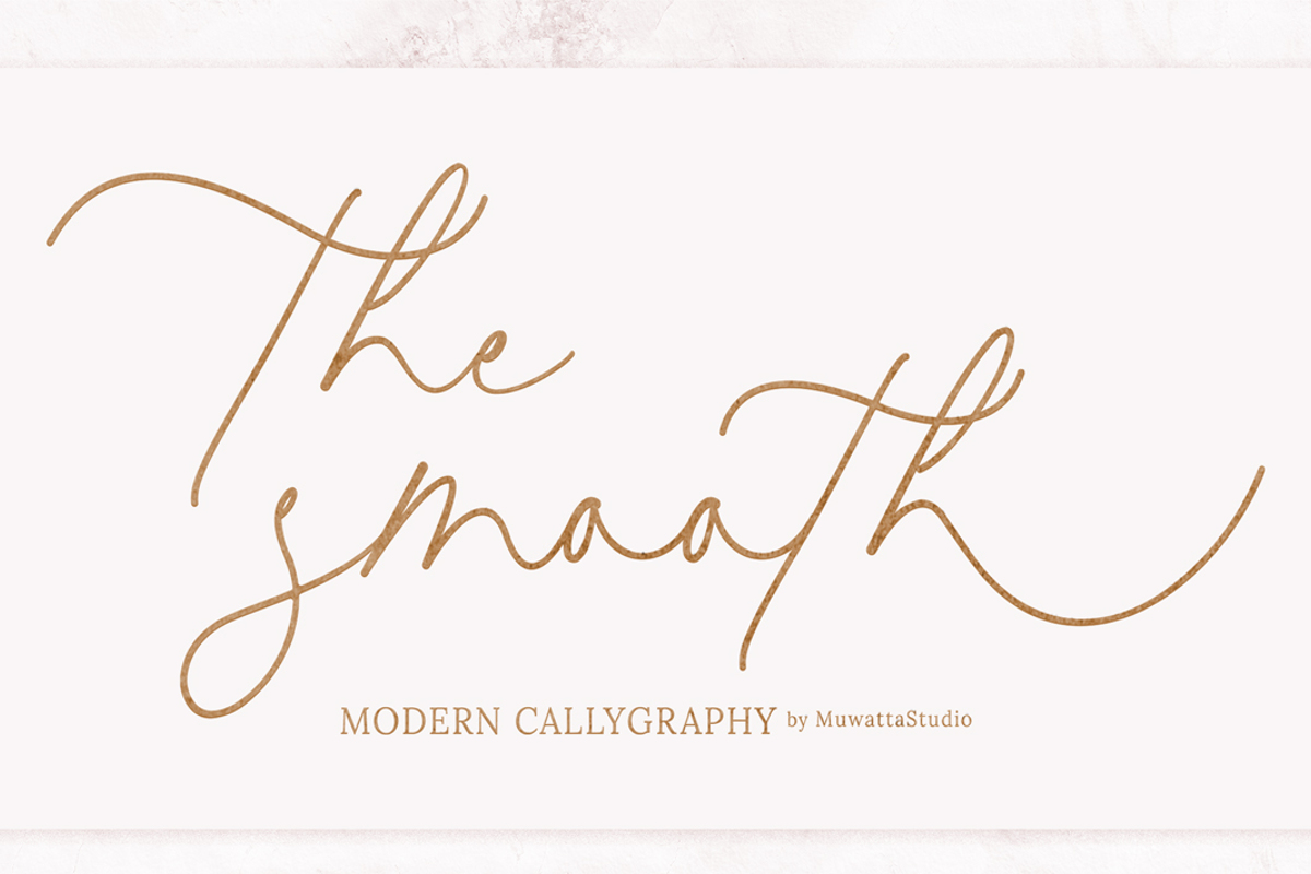 The Smooth Script Font | Muwattastudio | FontSpace