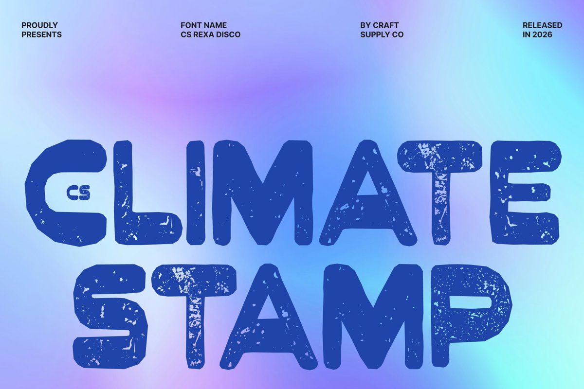 CS Climate Stamp Font - Free Download