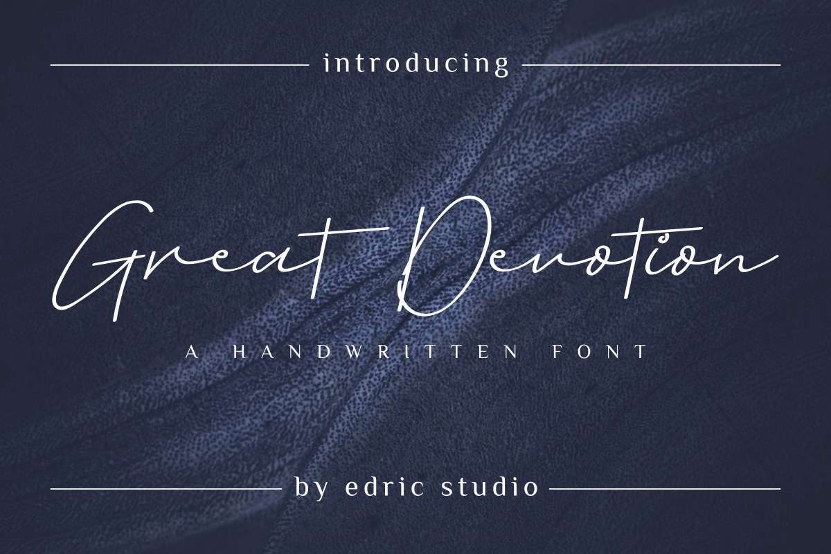Great Devotion Font | Edric Studio | FontSpace